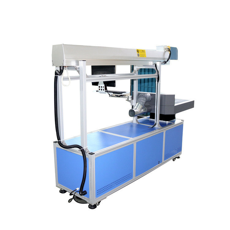 Hot Pick 3D dynamic color galvo flying co2 laser marking machine with rotary
